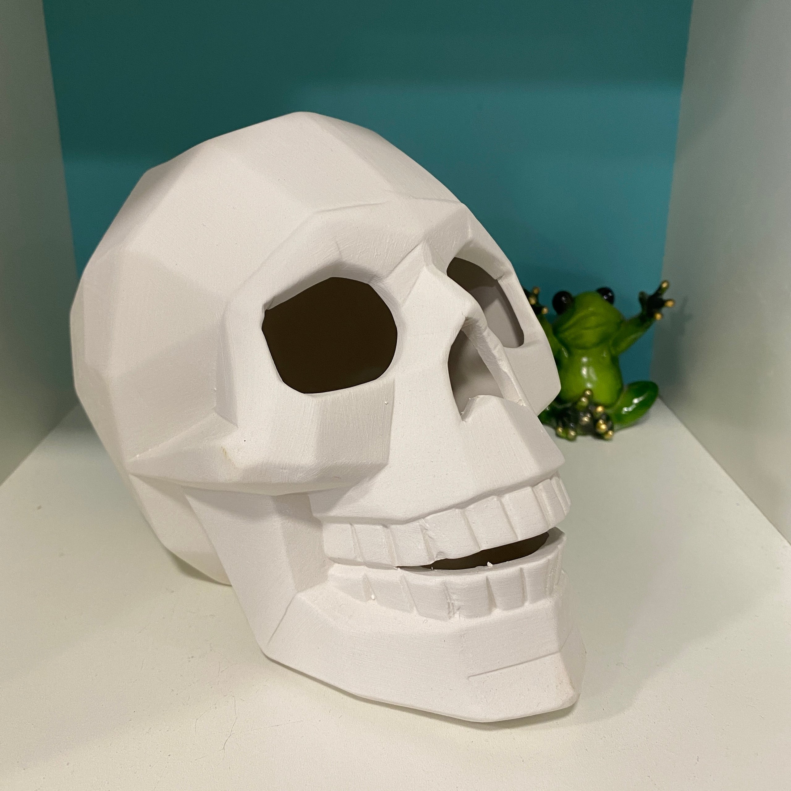 Faceted Skull | Fired Frog Pottery Cafe