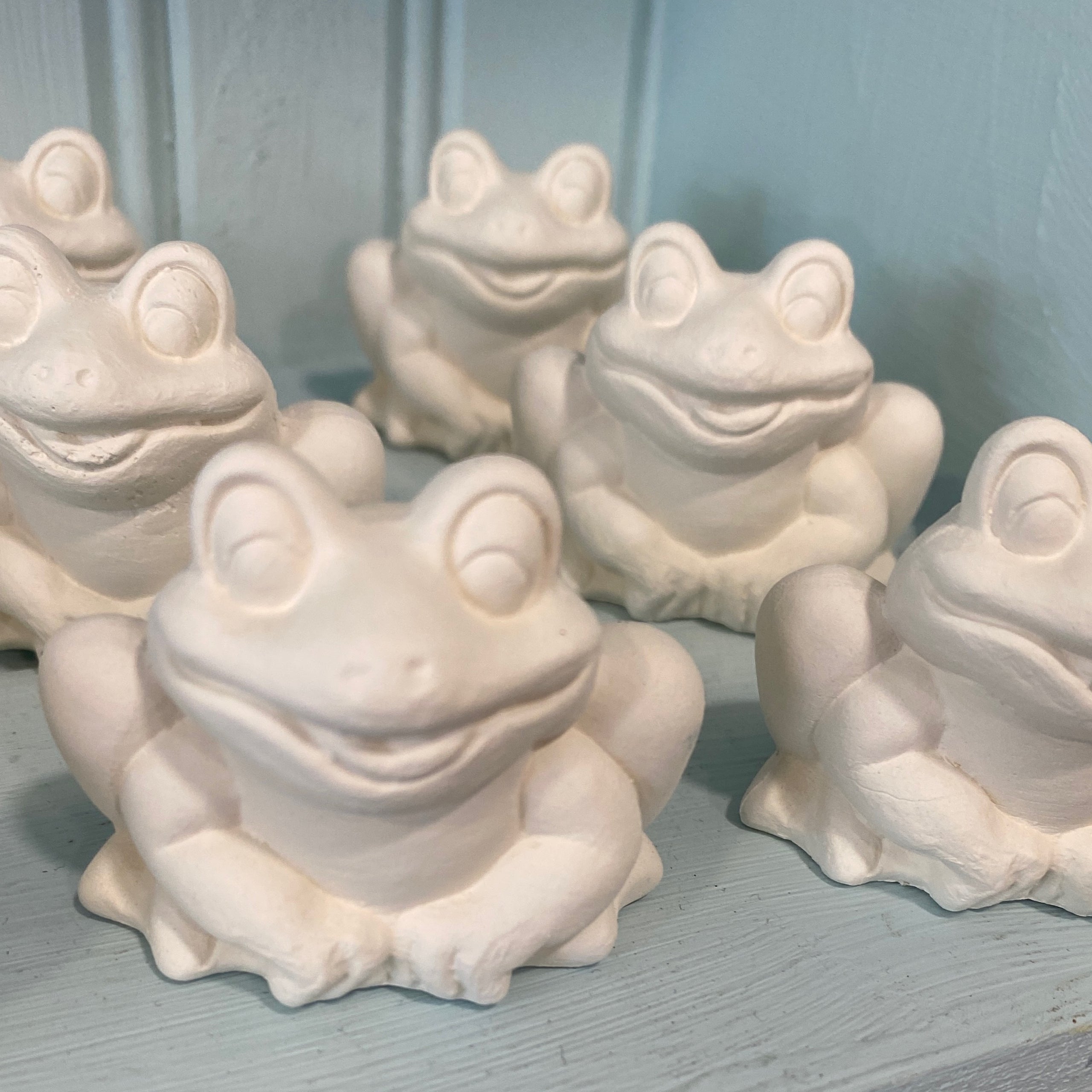 Fired Frog (Sitting Frog) * Made by Fired Frog! * | Fired Frog Pottery Cafe