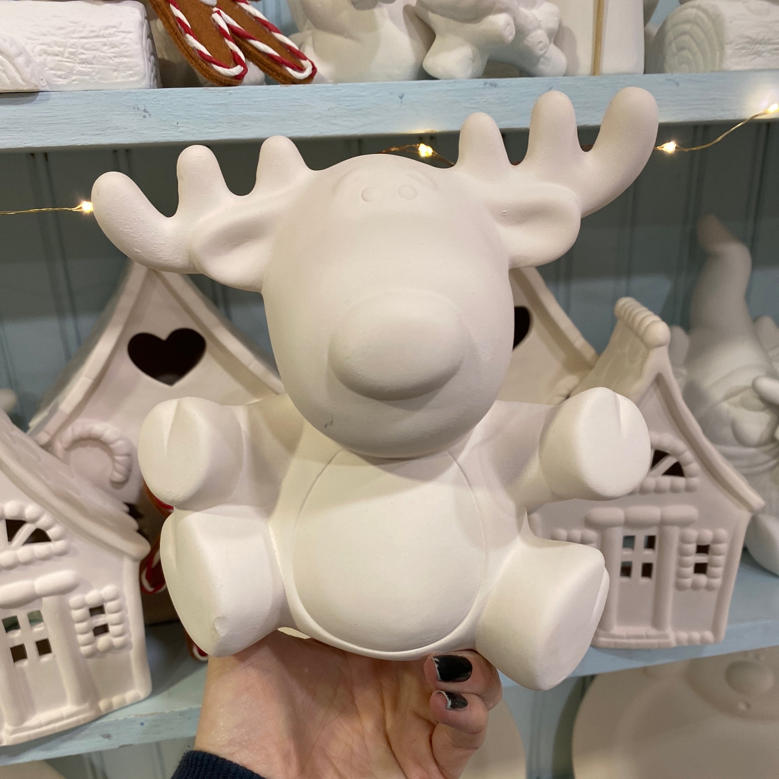 Reindeer Figure | Fired Frog Pottery Cafe