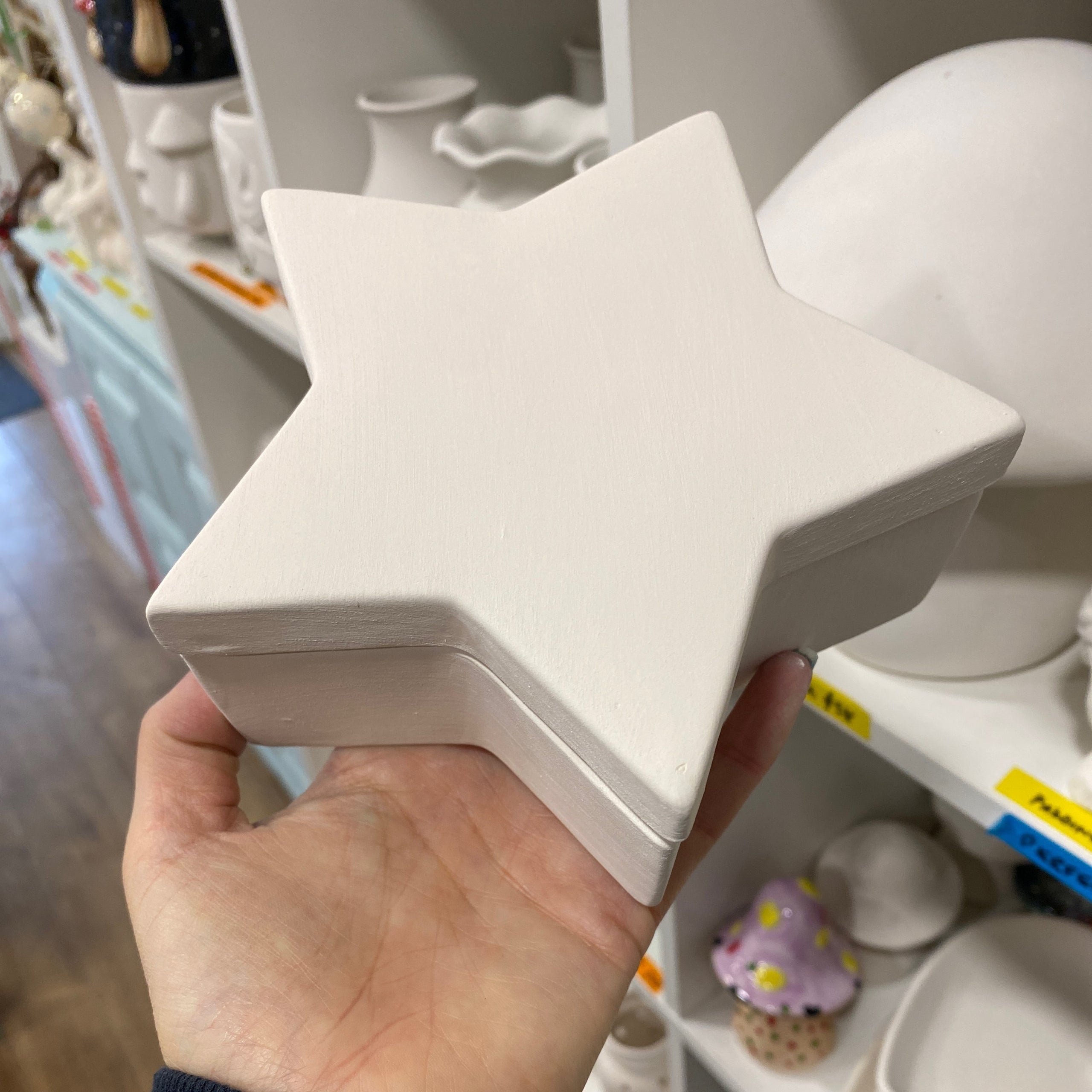 Box - Large star | Fired Frog Pottery Cafe