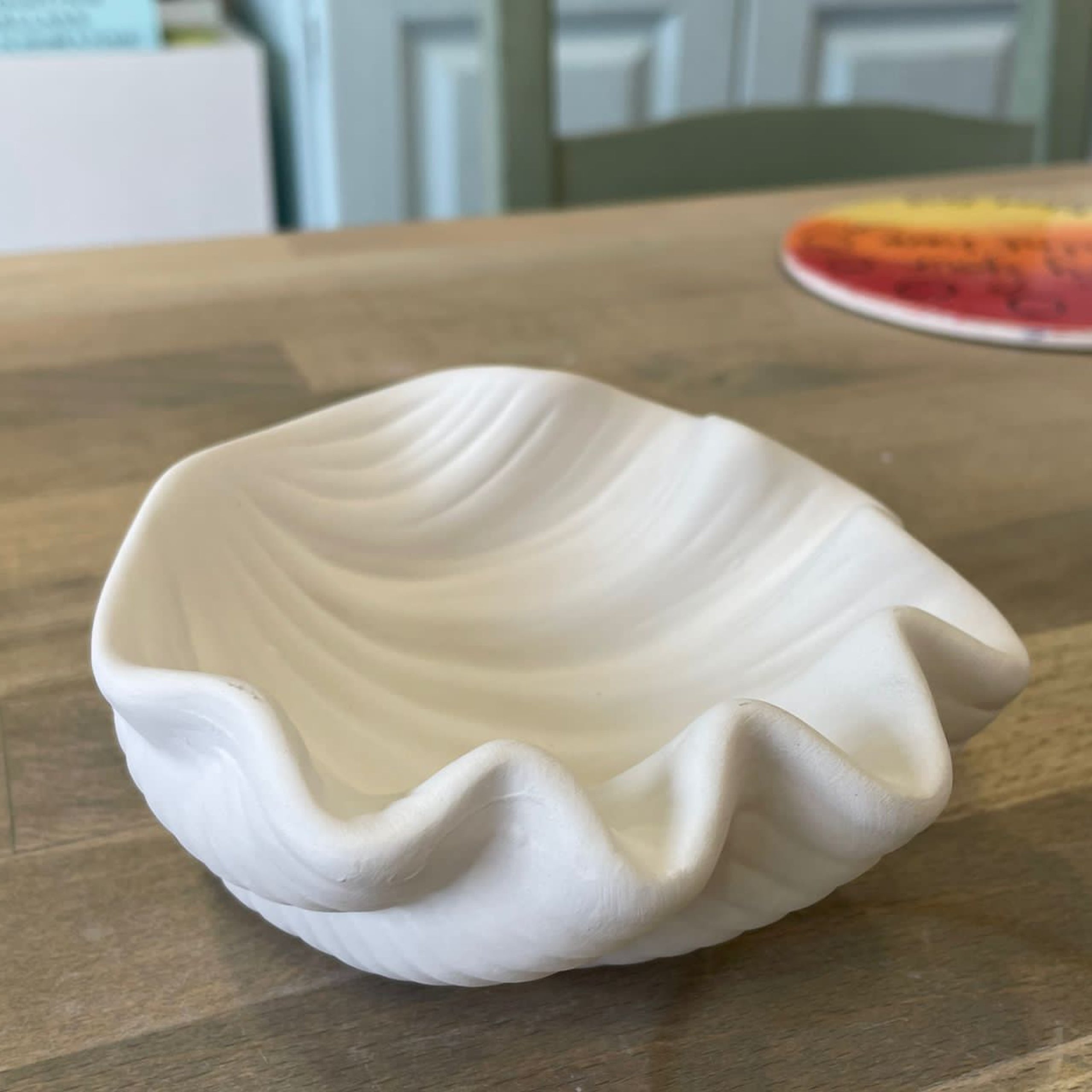 Bowl - Clam Dish (Shell) | Fired Frog Pottery Cafe