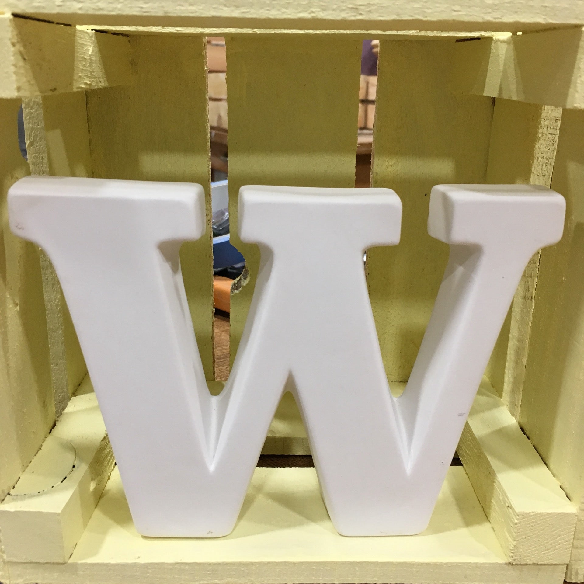 Letter W | Fired Frog Pottery Cafe