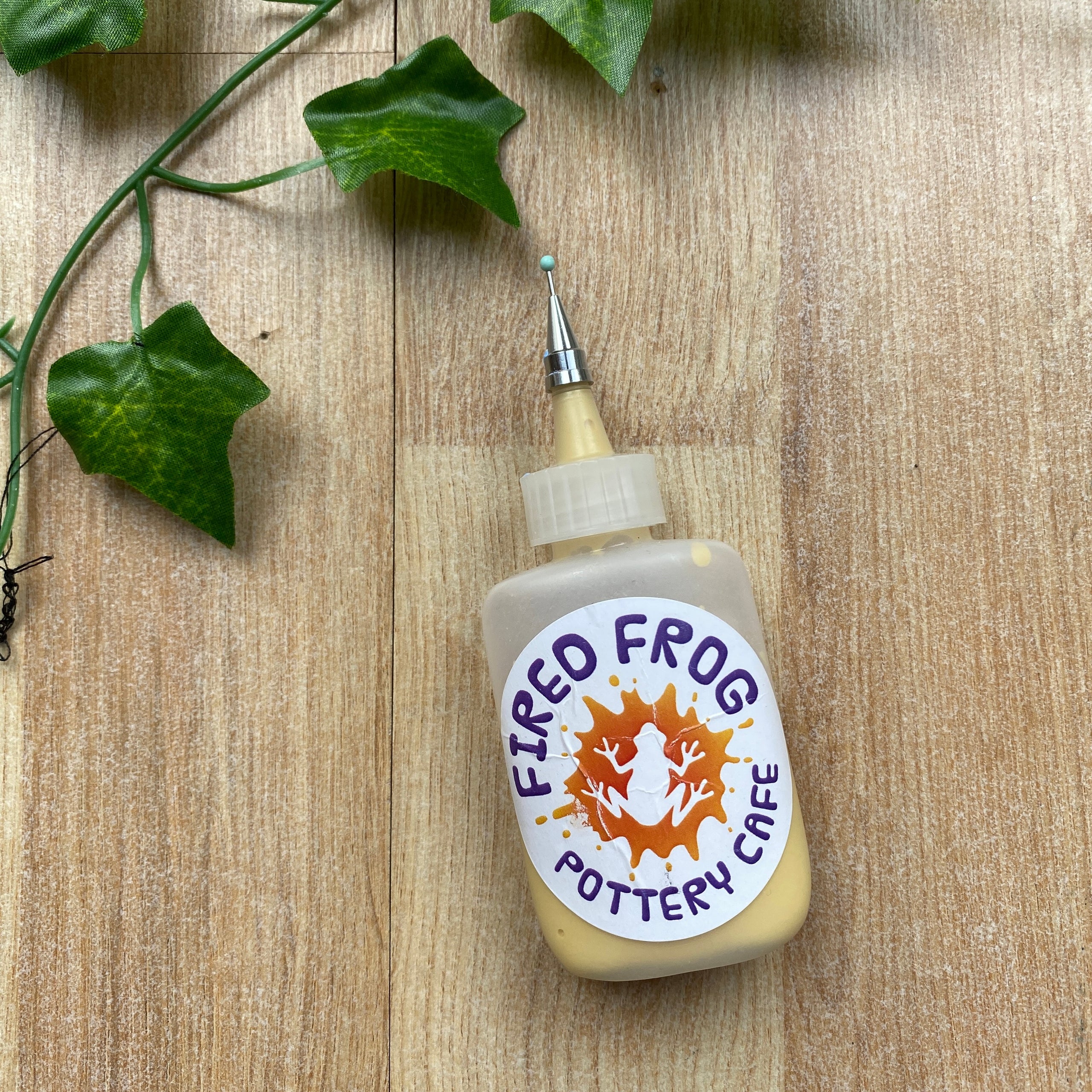 Paint Writing Bottle | Fired Frog Pottery Cafe