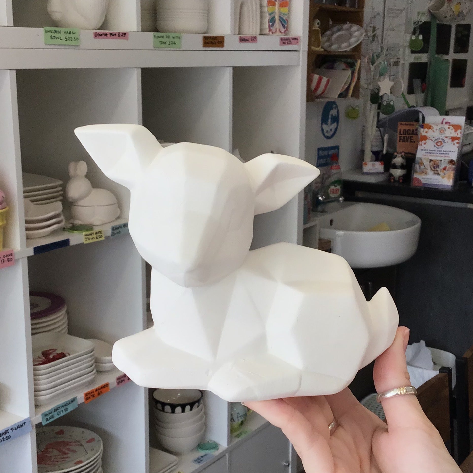 Facetini - Fawn | Fired Frog Pottery Cafe